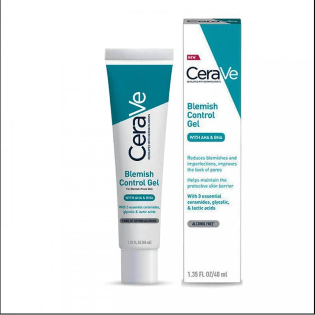 CeraVe Blemish Control Gel Anti Imperfection With AHA BHA - 40 ml ...